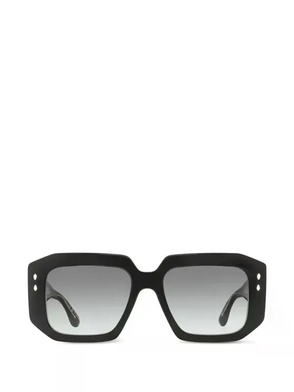 Isabel Marant Lizzy Rectangular-frame Sunglasses - Black