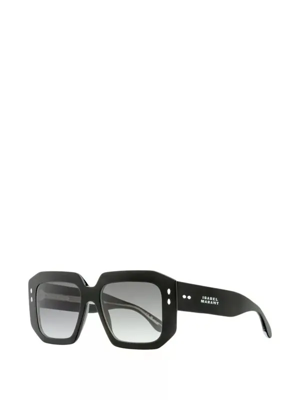 Isabel Marant Lizzy Rectangular-frame Sunglasses - Black