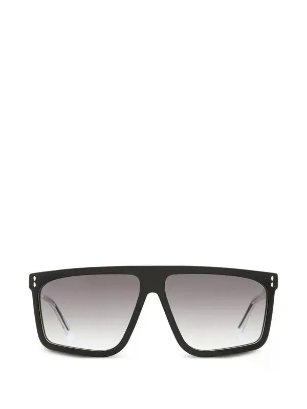 Isabel Marant Bluma Rectangular-frame Sunglasses - Black