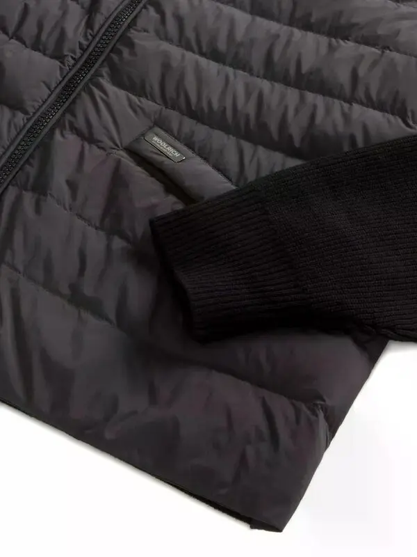 Woolrich Hybrid Quilted Bomber Jacket - Black