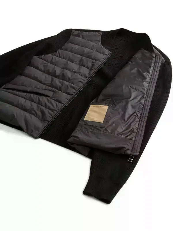Woolrich Hybrid Quilted Bomber Jacket - Black