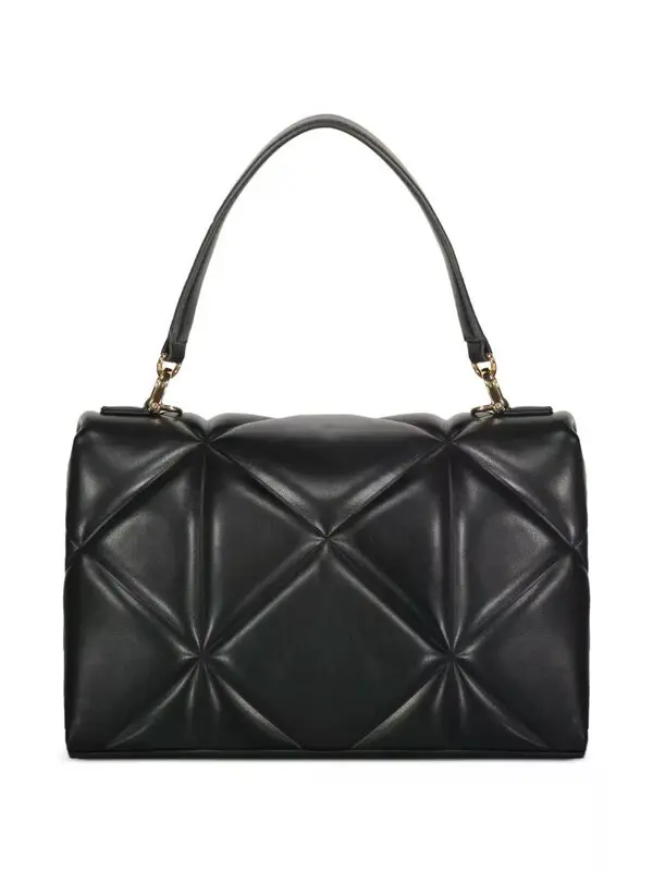 Moschino Quilted Logo Tote - Black