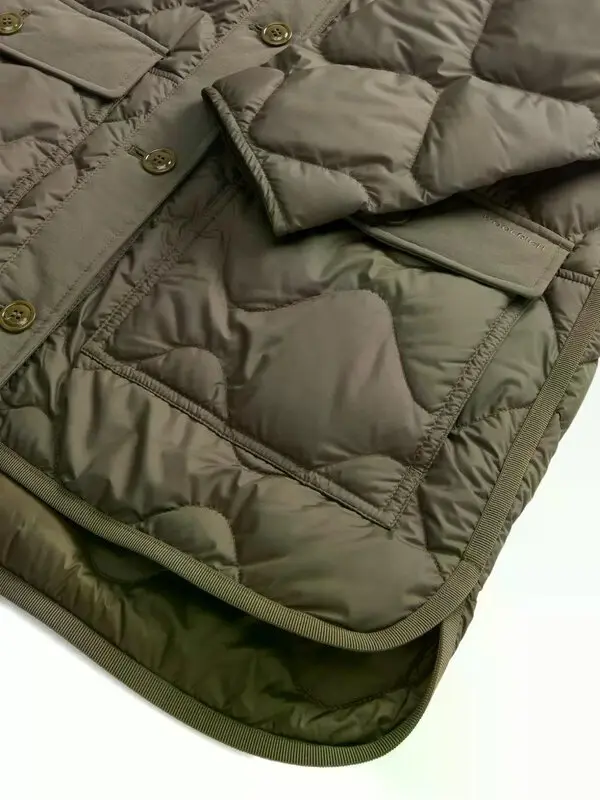 Woolrich Quilted Jacket With Stand Up Collar