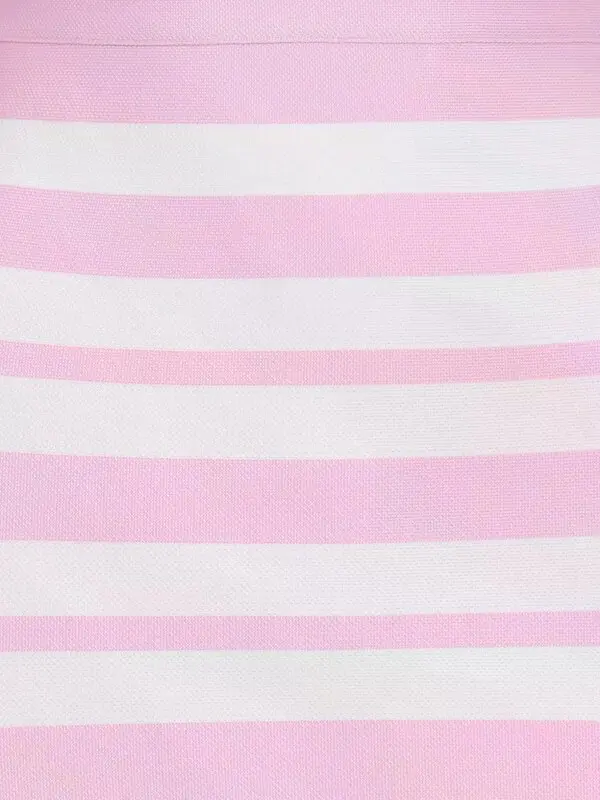 Herve Leger Striped Mini Skirt