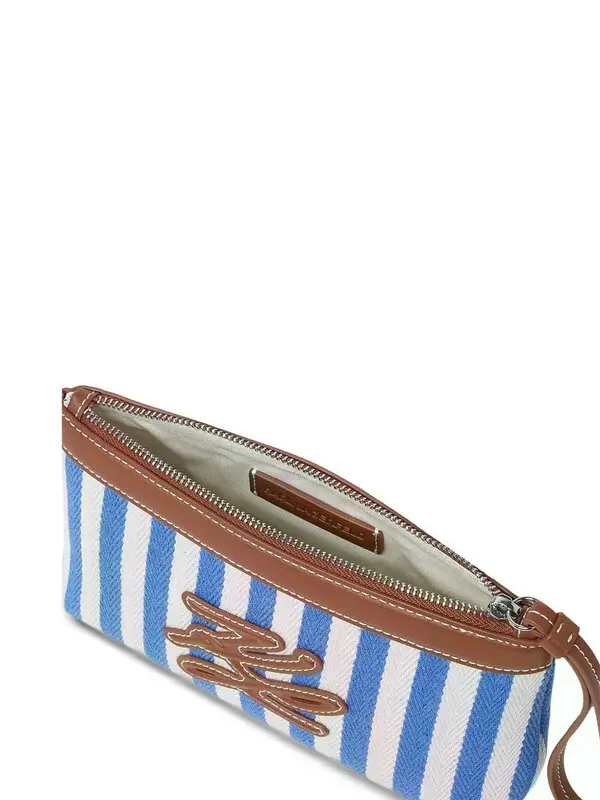 Karl Lagerfeld Stripe Autograph Pouch