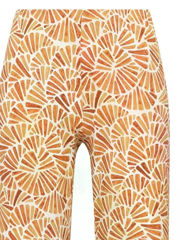 Malìparmi Printed Trousers With Elasticated Waist - Orange