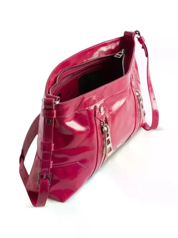 Zadig&Voltaire Patent Leather Crossbody Satchel - Pink