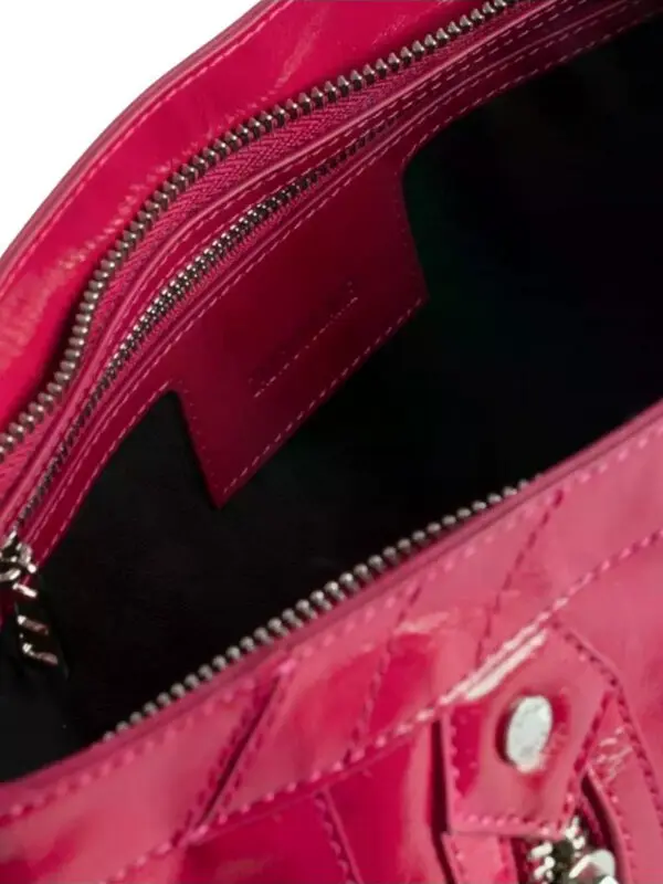 Zadig&Voltaire Patent Leather Crossbody Satchel - Pink