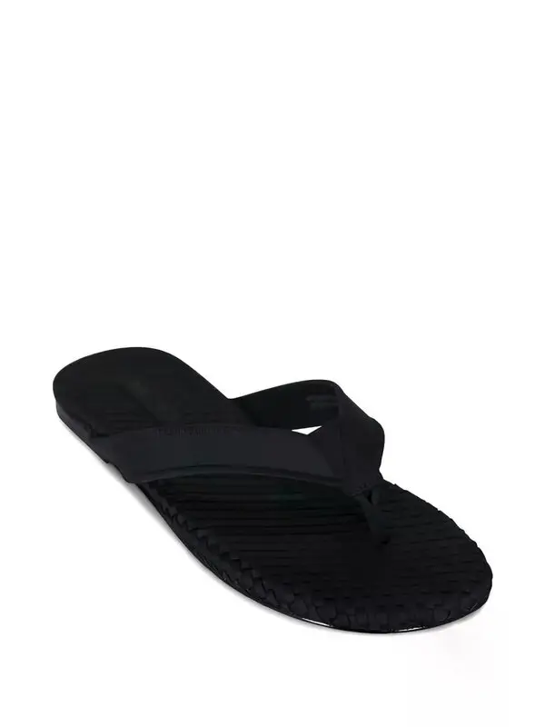 NAGHEDI T-strap Flip Flops - Black