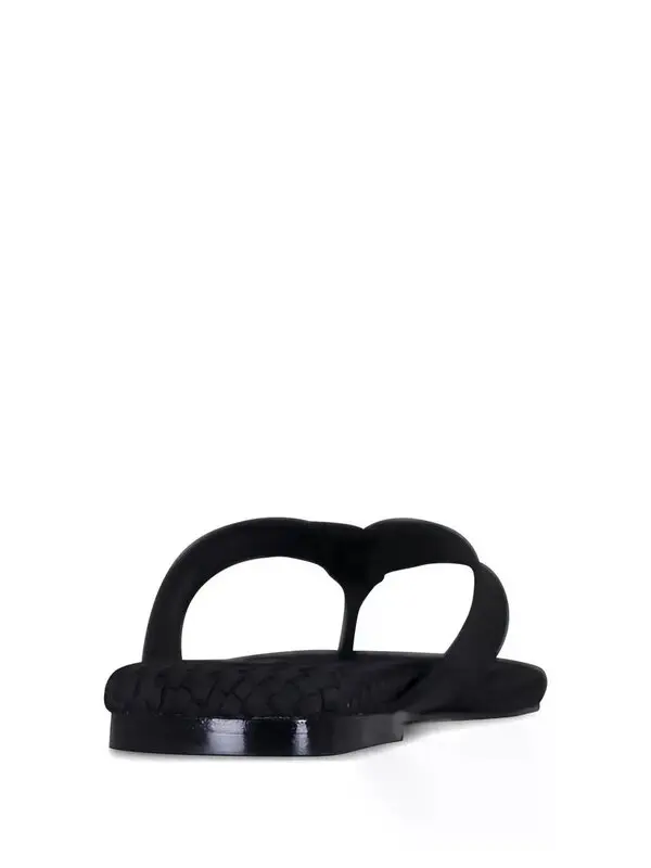 NAGHEDI T-strap Flip Flops - Black