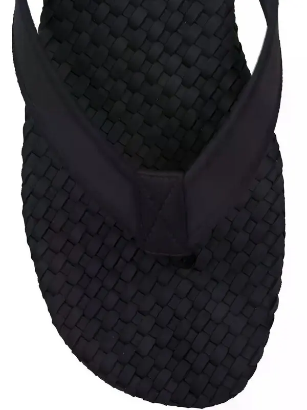 NAGHEDI T-strap Flip Flops - Black