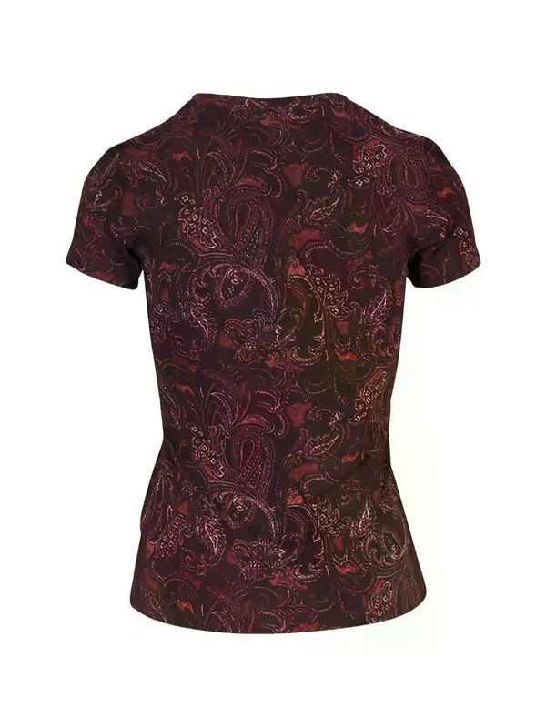L'Agence Paisley-pattern T-shirt