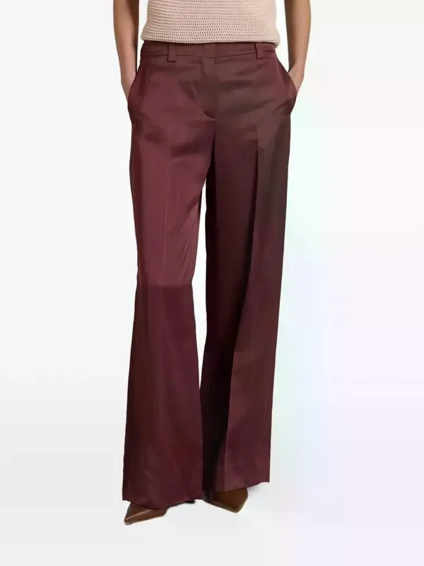 SLOWEAR Satin Regular-fit Trousers