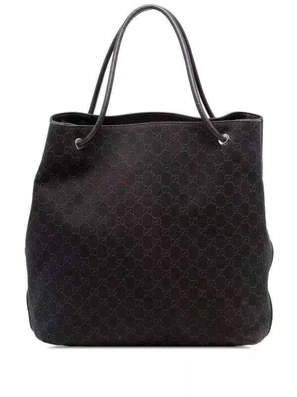 Gucci Gg Denim Large Gifford Tote Bag