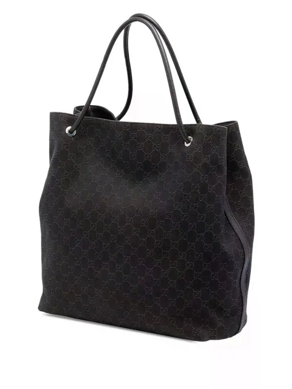 Gucci Gg Denim Large Gifford Tote Bag