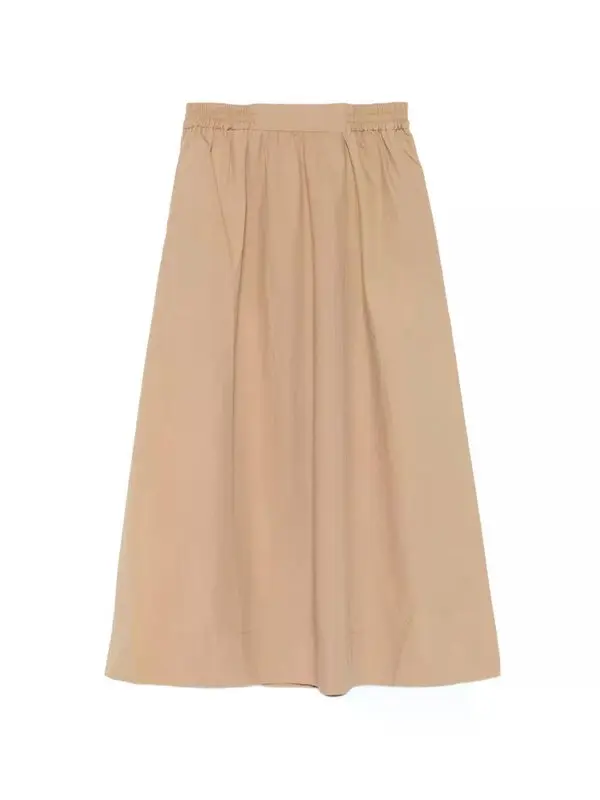 YERSE Midi Skirt With Elasticated Waistband