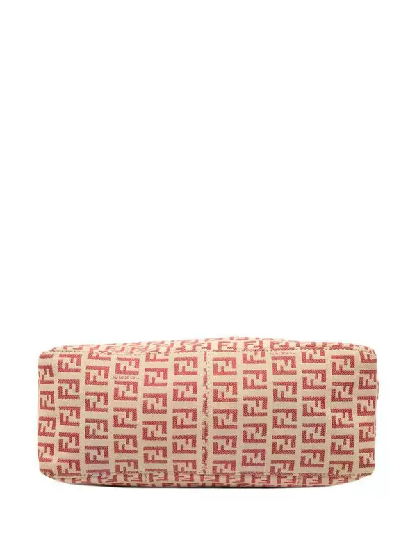 Fendi Zucchino Canvas Pochette Shoulder Bag