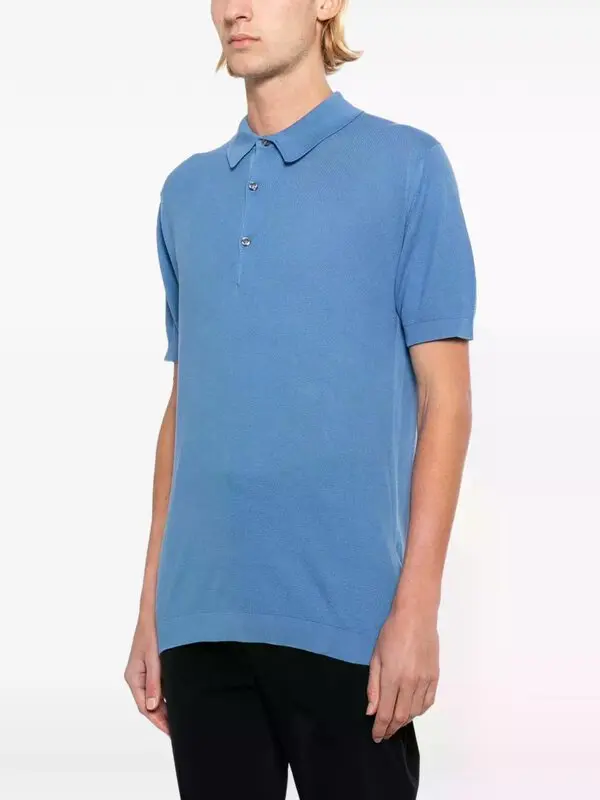 John Smedley Roth Polo Shirt - Blue
