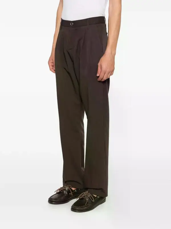 Imperial Pleated Trousers - Brown