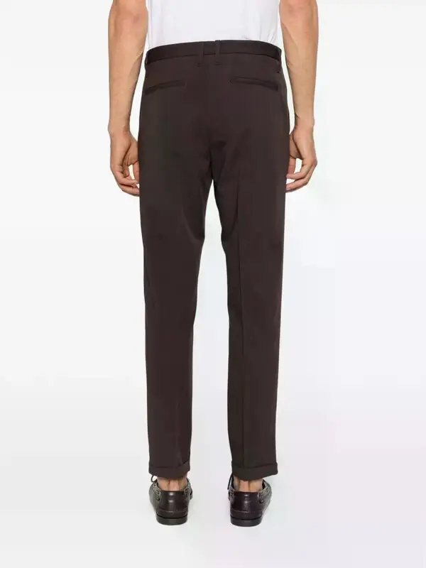 Imperial Cuffed-hem Trousers - Brown