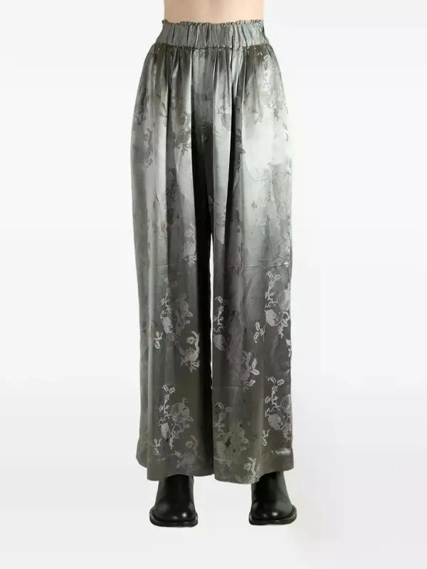 MUTEDANCE Floral Jacquard Trousers