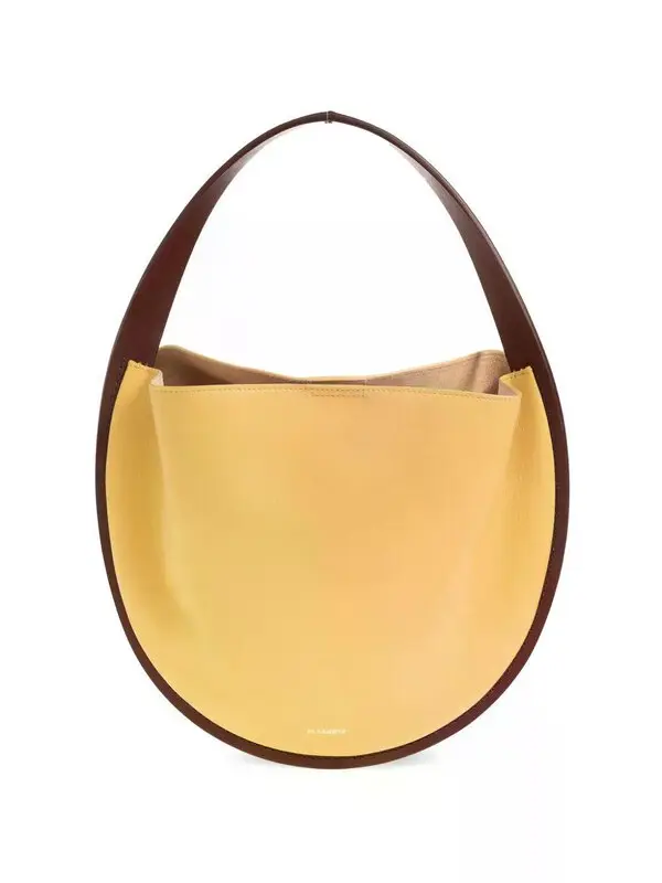 JIL SANDER Pivot Leather Tote - Yellow
