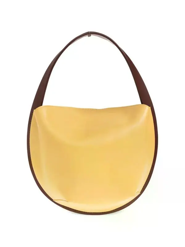 JIL SANDER Pivot Leather Tote - Yellow