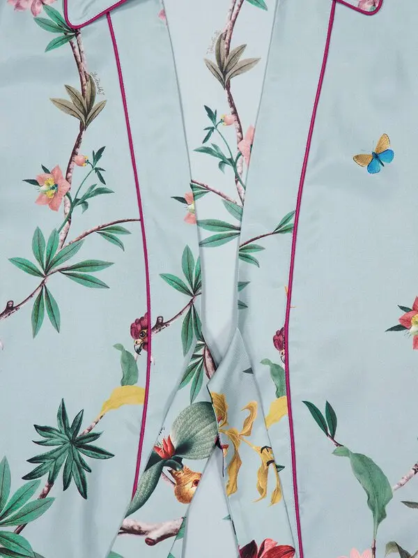 La DoubleJ Zooflora Light Silk Wrap Dress