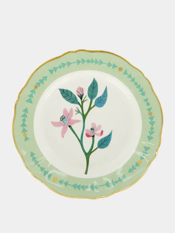 BITOSSI Botanical Porcelain Dinner Plate - Multicolour