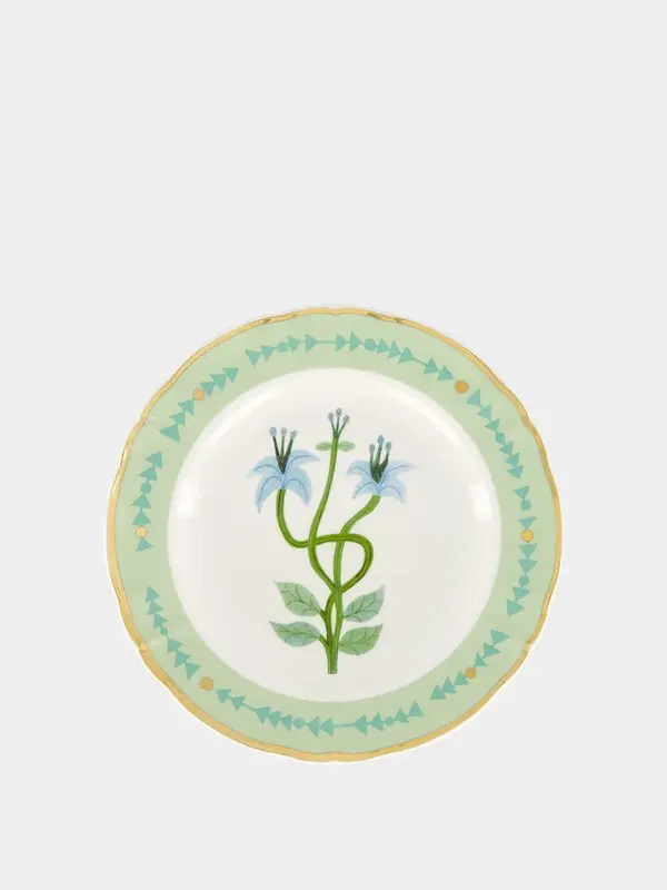 BITOSSI Flower Dessert Plate - Green