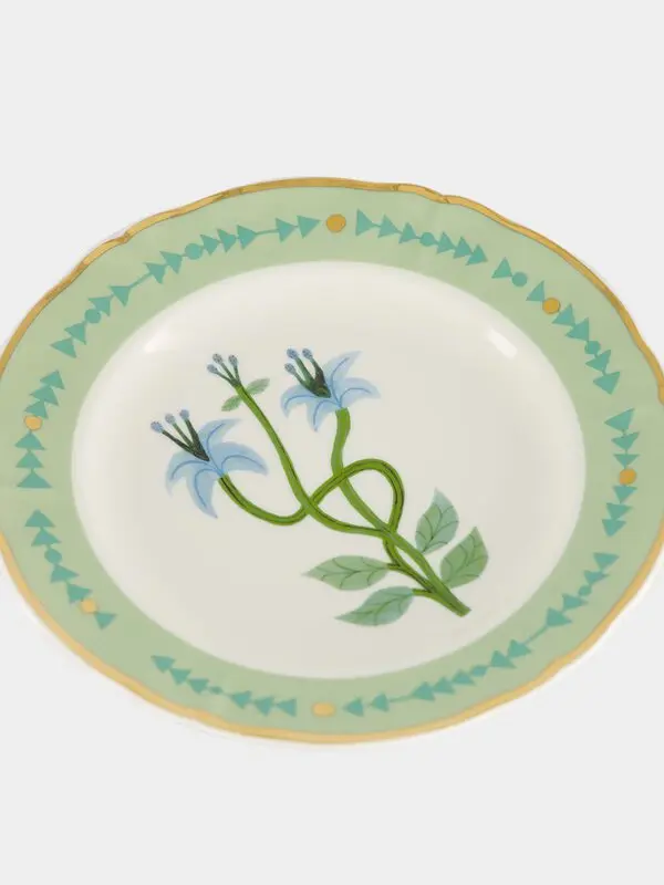BITOSSI Flower Dessert Plate - Green
