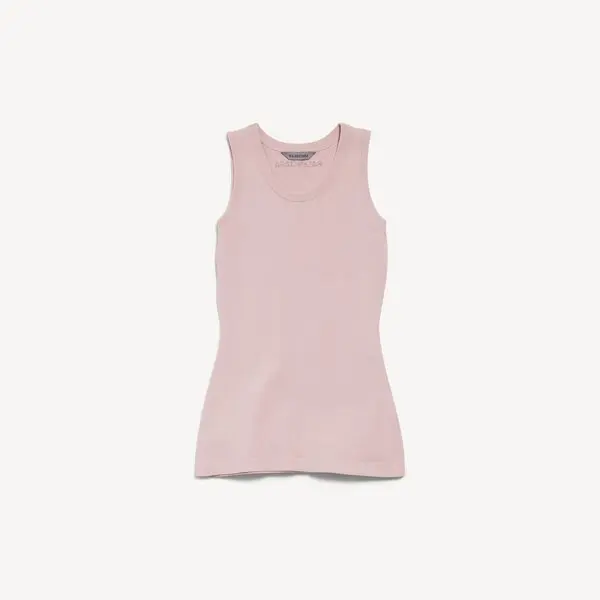 Balenciaga Viscose Knit Tank Top - Pink
