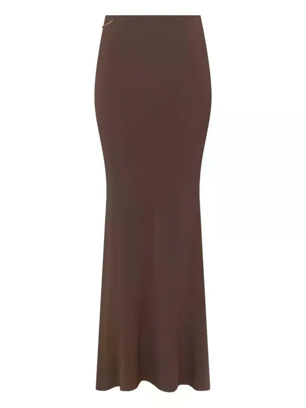 Amiri Chain Detail Maxi Skirt - Brown