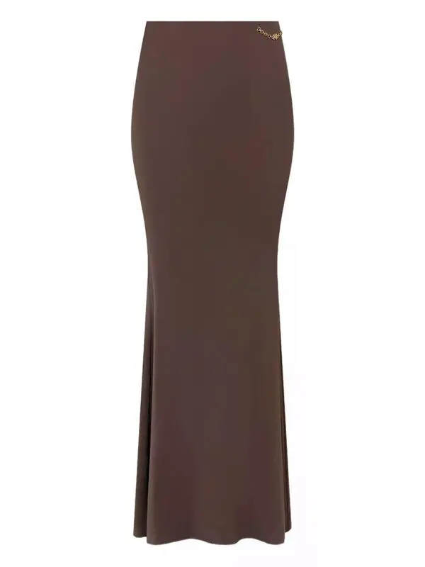 Amiri Chain Detail Maxi Skirt - Brown
