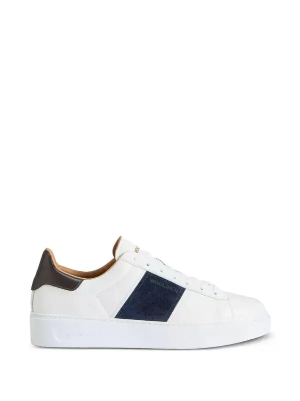 Woolrich Classic Band Court Lace-up Sneakers - White
