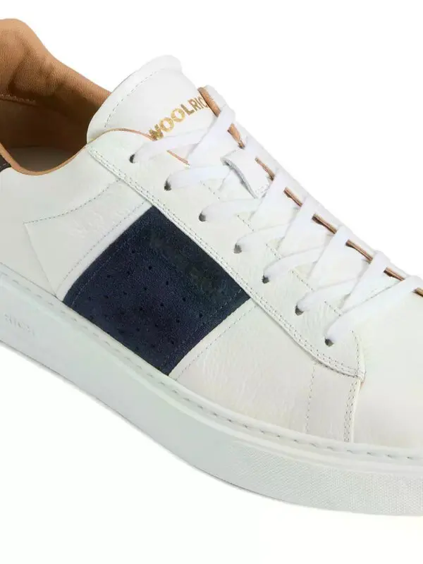 Woolrich Classic Band Court Lace-up Sneakers - White
