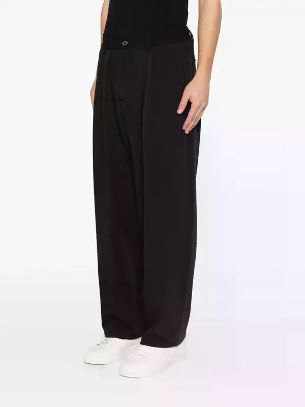 Imperial Pleated Trousers - Black