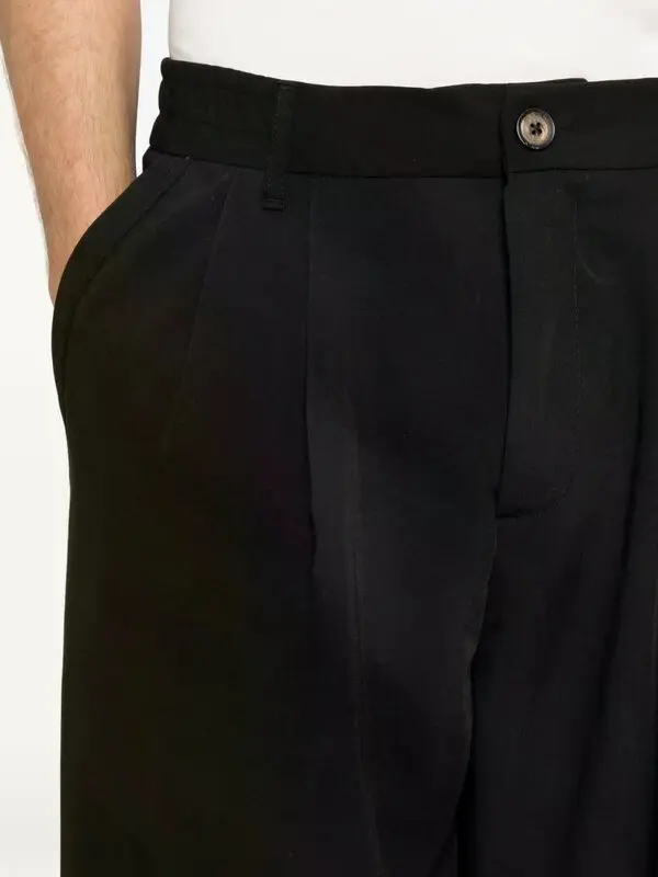 Imperial Pleated Trousers - Black
