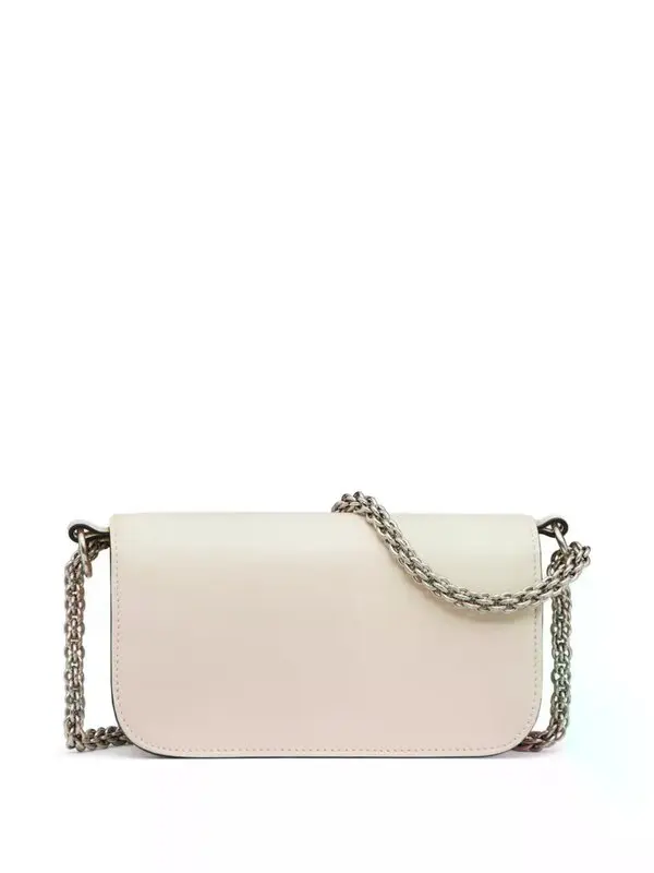 Valentino Garavani Locò Small Shoulder Bag With Jewel Logo - Neutrals