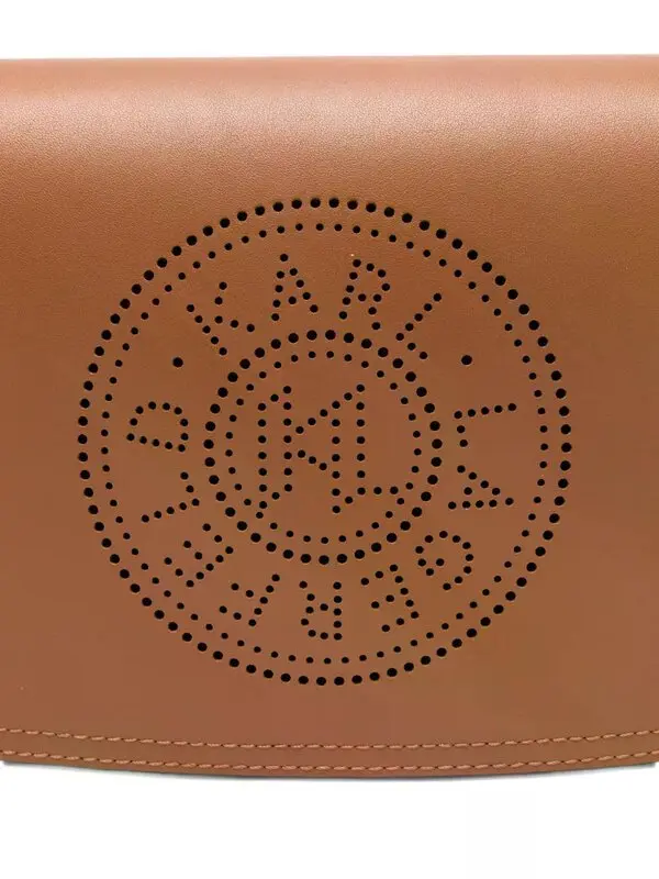 Karl Lagerfeld K/circle Perforated Shoulder Bag - Brown