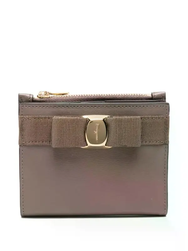 FERRAGAMO Vara Bow Wallet - Brown