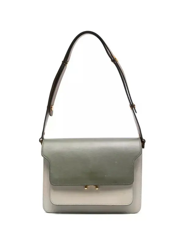 Marni Medium Leather Shoulder Bag - Neutrals