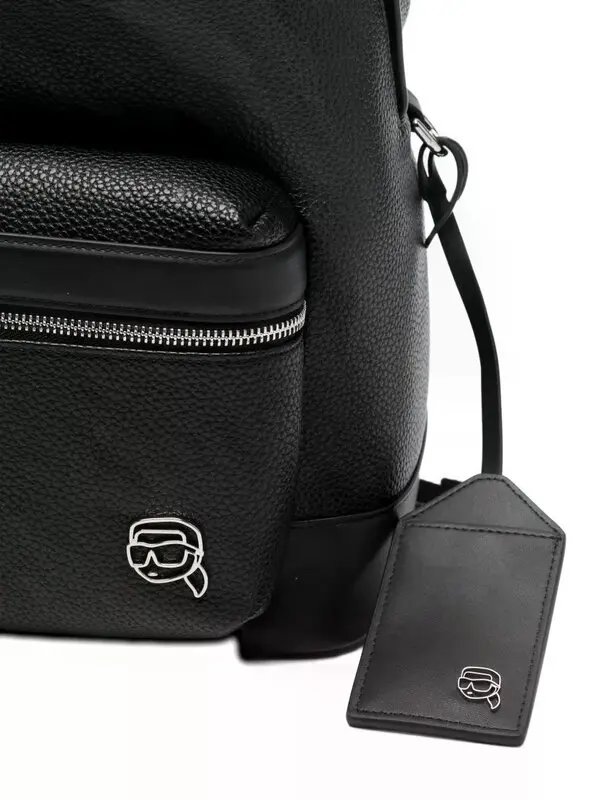 Karl Lagerfeld Logo-plaque Zipped Backpack