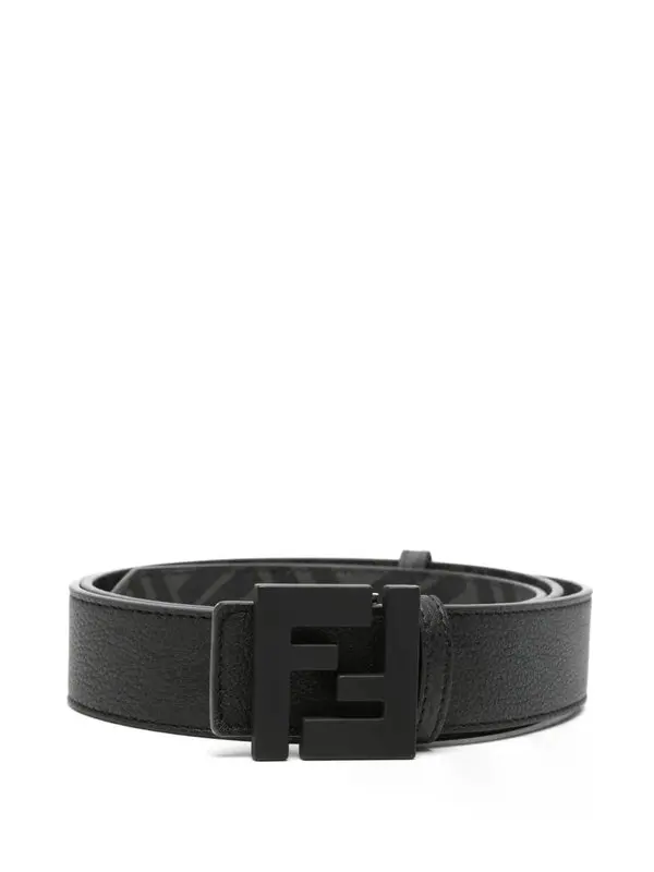 Fendi Logo-buckle Reversible Belt - Black