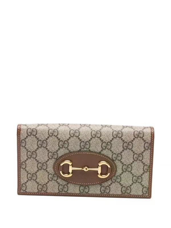 Gucci Horsebit Canvas Clutch