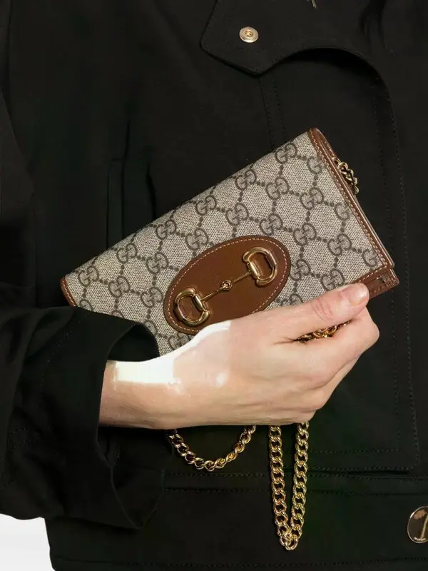 Gucci Horsebit Canvas Clutch