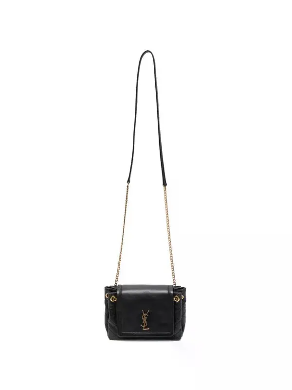 Saint Laurent Mini Quilted Crossbody Bag - Black