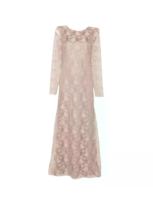 D.exterior Lace Maxi Dress - Brown
