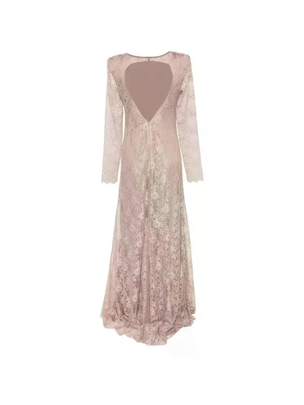 D.exterior Lace Maxi Dress - Brown