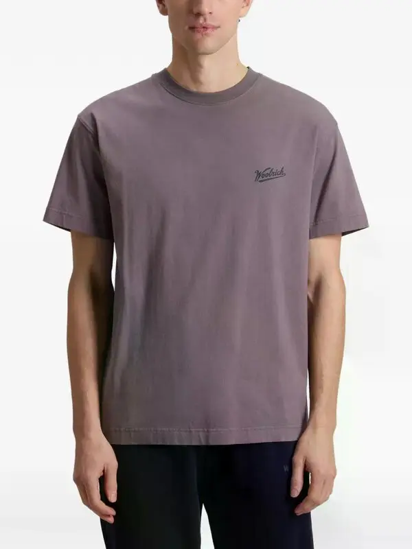 Woolrich Logo T-shirt - Purple
